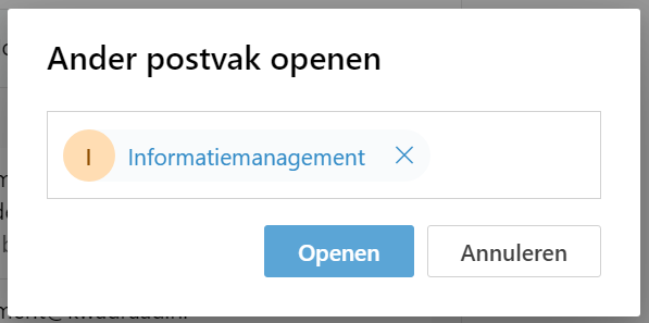 Gedeeld postvak openen in de O365 webmail – Handleidingen Kwadraad